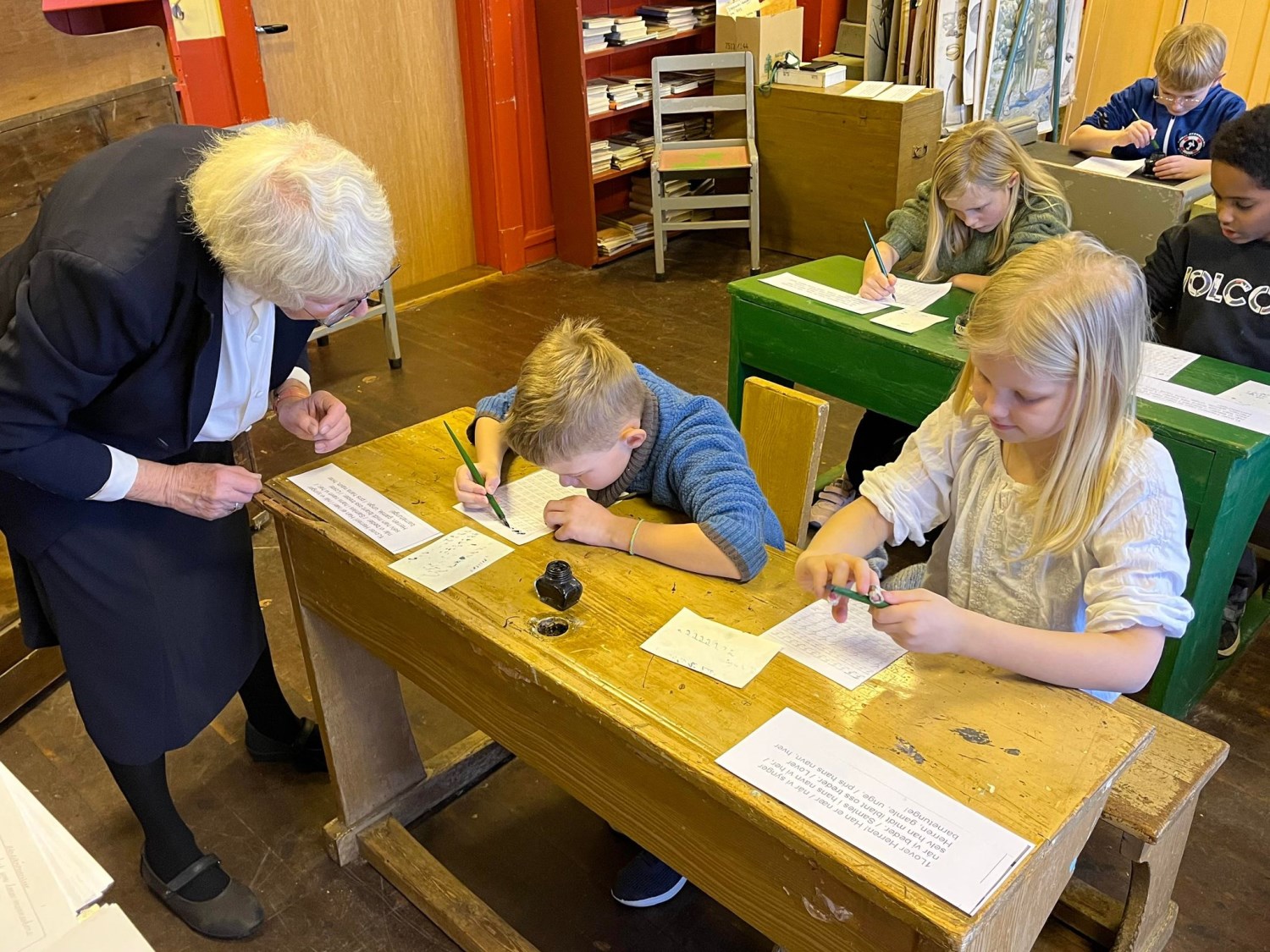 Nygård skole - Undervisning i skolestua
